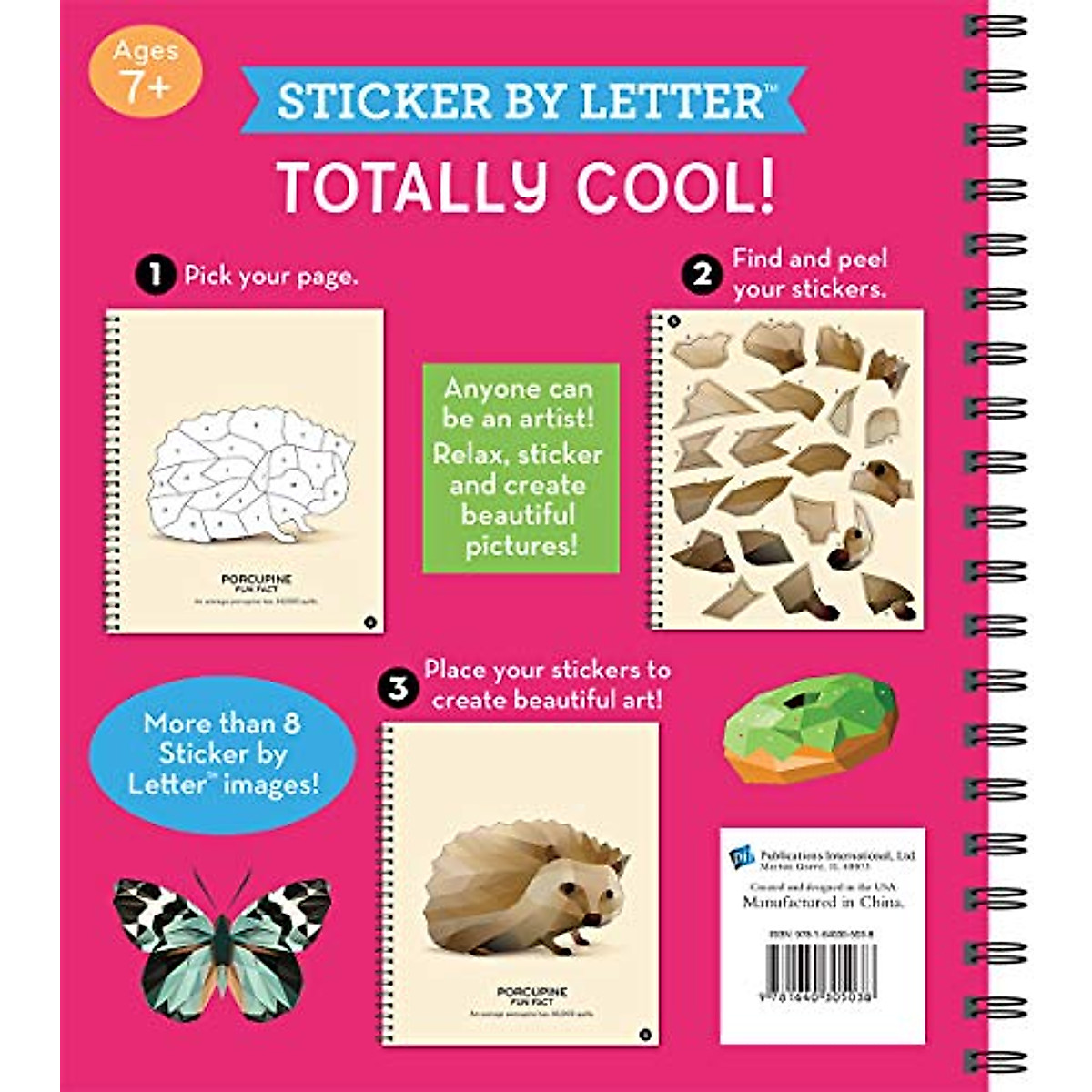 Brain Games - Sticker by Letter: Totally Cool! (Sticker Puzzles - Kids Activity Book)