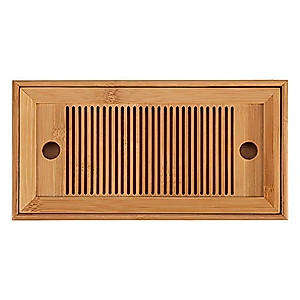 Bamboo Tea Tray,Delaman 10.63 * 5.51 * 1.18inch Reservoir Type Bamboo Tea Tray,Mini Bamboo Chinese Kongfu Tea Table Serving, Serving Tray Box Reservoir & Drainage Type for Teahouse