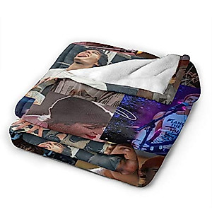 LONGTING Charlie Gillespie Ultra Soft Throw Blanket Flannel Fleece All Season Light Weight Living Room/Bedroom Warm Blanket 50"x40"