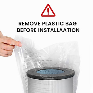 Dreamiracle Air Purifier Replacement Filter, 4-in-1 Pre-Filter, True HEPA Filter, High-Efficiency Activated Carbon Filter, (1 Pack)