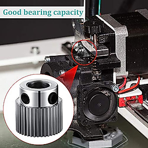 15 Pieces Extruder Wheel Gear 3D Printer Parts Drive 36 Teeth Gear Stainless Steel Extruder Gear Compatible with CR-10, CR-10S, S4, S5, Ender 3, Ender 3 Pro