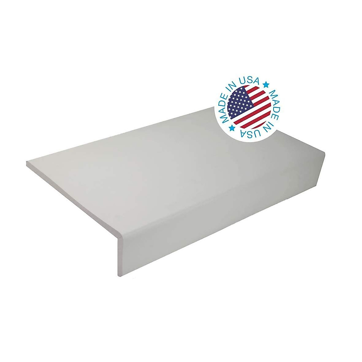 Kidkusion Soft Seat Edge Cushion | Made in USA | 36" | Taupe | Fireplace Cushion and Hearth Pad