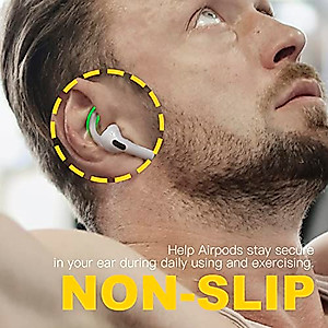 3 Pairs DamonLight Ear Hooks for AirPods Pro 2 Anti-Slip Anti-Scratches Sport Ear Tips Compatible with AirPods Pro 2nd Generation 2022 Released - White