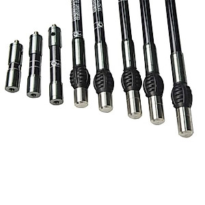 AMEYXGS 3/4/5/10/12/26/28/30 Inch Carbon Fiber Bow Stabilizer Balance Bar Stabilizer Extension Pole Rod Bow Stabilizer for Recurve Bow and Compound Bow (Gray 12 inch)