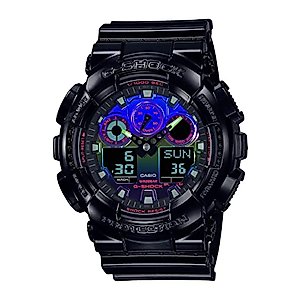 G-Shock GA100RGB-1A Black One Size