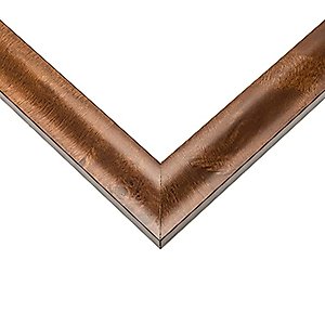 13x15 Walnut Brown Veneer Real Wood Picture Frame Width 1.25 Inches | Interior Frame Depth 0.5 Inches | Gaetano Traditional Photo Frame Complete with UV Acrylic, Foam Board Backing & Hanging Hardware