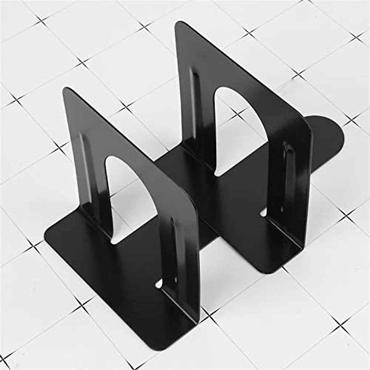 SZYAWsd File Sorters Simple Style Metal Bookends Iron Support Holder Nonskid Desk Stands for Books
