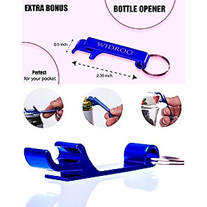 WIDROO 16 Pack Absorbent Cork Coasters Round Edge with Holder – Premium Coaster Set 4 inches – Perfect to Protect Your Furniture, Heat Resistant – Best for Cold Drinks, Wine Glasses, Cups & Mugs