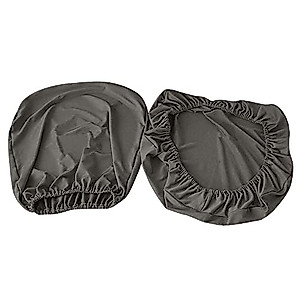 Flexible Computer Chair Cover Office Swivel Chair Cover- Protective & Stretchable Universal Chair Covers Stretch Rotating Chair Slipcover (Deep Grey)