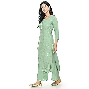 AnjuShree Choice Women Indian Top Cotton Kurti Palazzo pant for women Tunic top