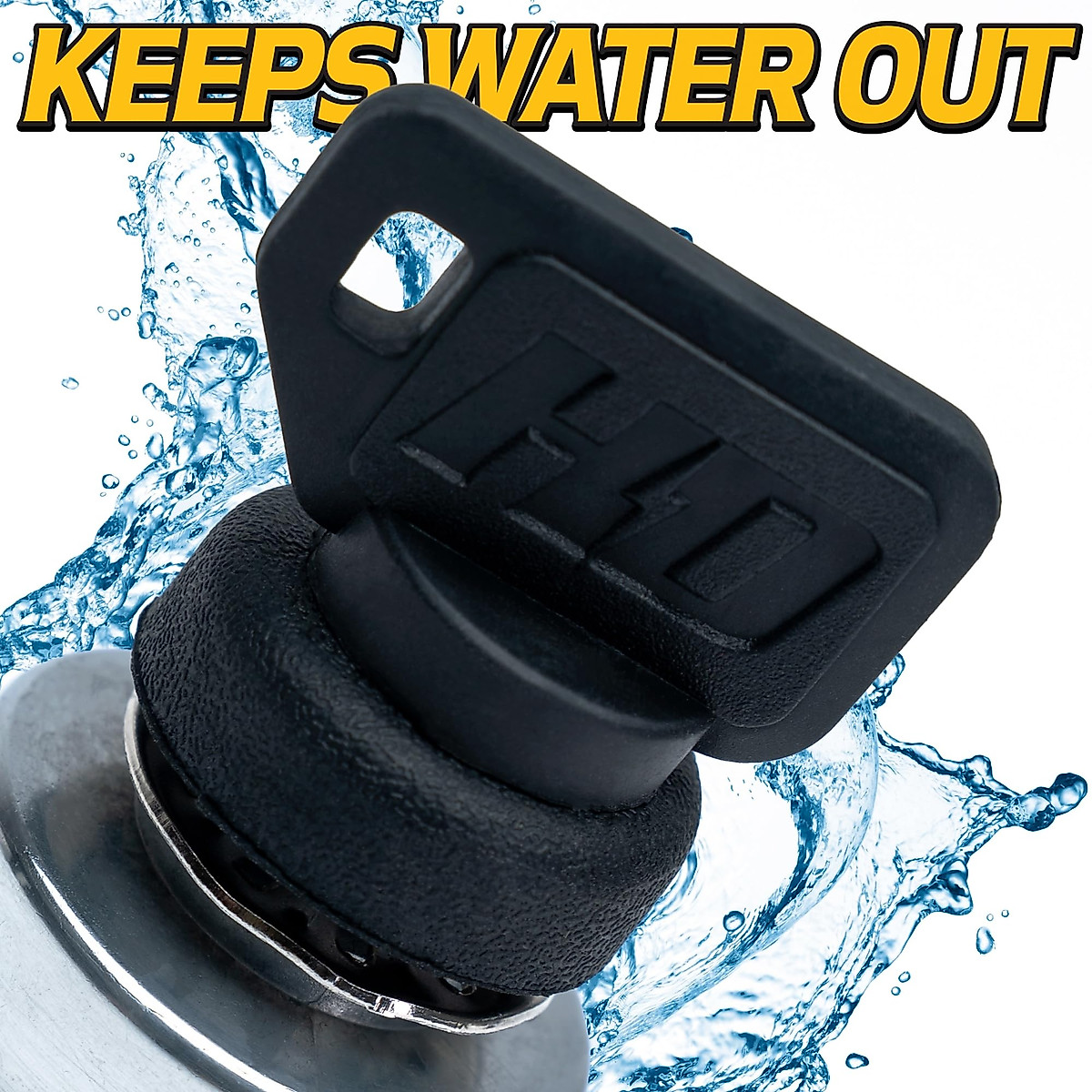 HD Switch Replaces Toro, TimeMaster 20200 20977 20978 21200 Snowthrower 1032 1132 Starter Ignition Key Switch - Ultimate Dual Protection Upgrade - 3 Keys & Free Carabiner