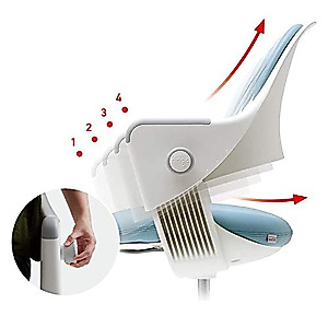 SIDIZ Ringo Kids Desk Chair : Ergonomic Kids Chair with Footrest, 4-Step Growing Function, Adjustable Seat Height, Sit-Locking Casters, Swivel Type Kids Chair (Lavendar Blue Chair)