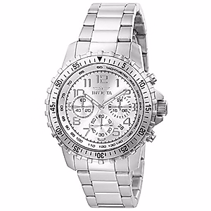 Invicta Men's Specialty Quartz Watch with Stainless Steel Band, Silver (Model: 6620)