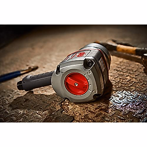 Ingersoll Rand 2175MAX 1" Pistol Grip Impact Wrench, Air Powered, Up to 2000 ft lbs Reverse Torque Output, Lightweight, 360 Degree Adjustable Handle, Steel Core, Gray