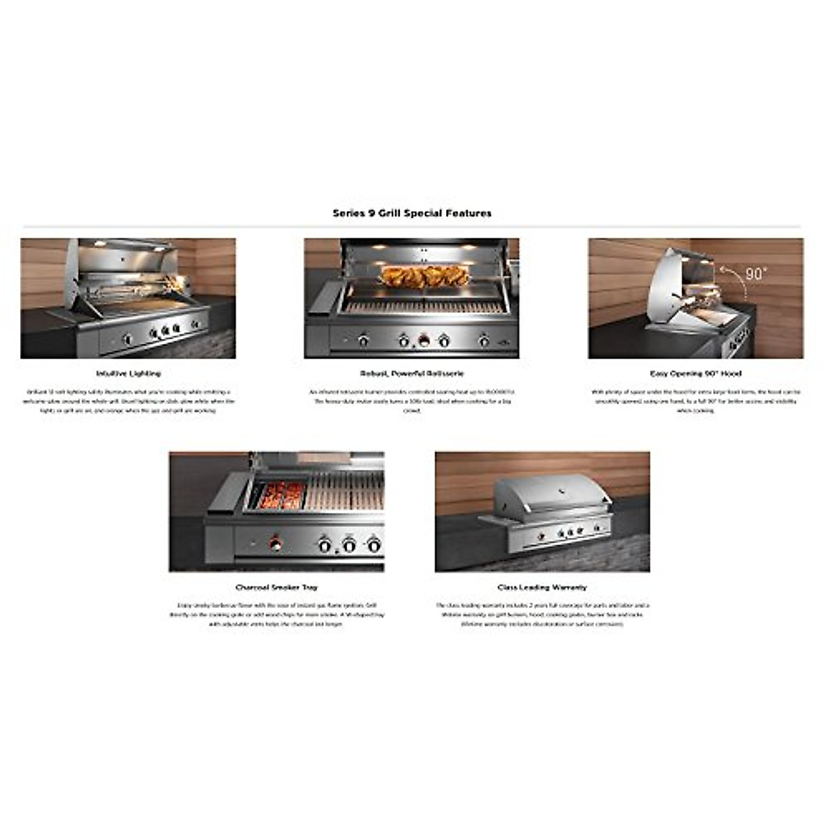 DCS Evolution Freestanding Gas Grill with Rotisserie (BE1-36RC-L-CAD1-36E), 36-Inch, Propane