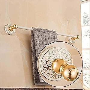 Towel Racks, Towel Rack Bathroom Wall Mounted Towel Rail Single Towel Bar Towel Rack Space Aluminum Towel Rail Bathroom Kitchen Wall Mounted Towel Rack Bathroom Shelf/a/60Cm