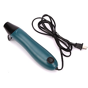 SmileTools Mini Heat Gun, Shrink Wrap Electrical Connections Heat Tool for DIY Craft Embossing, Paint Drying, Candle Making, Epoxy Resin, Dual Temp Hot Air Gun with Silicone Brush (x2)