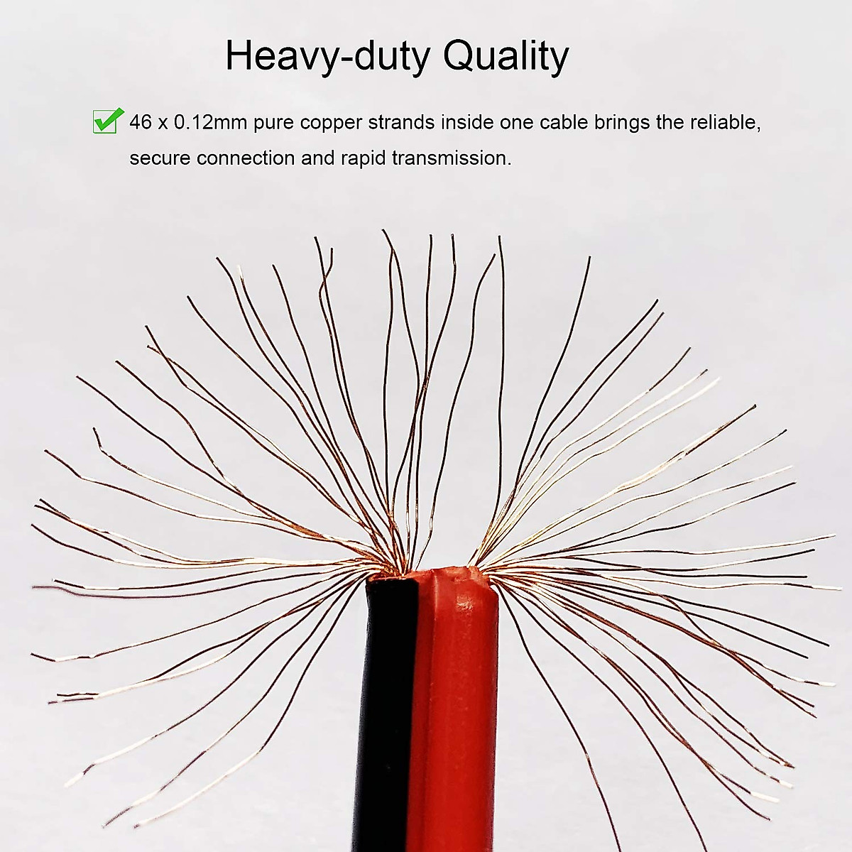 DAYKIT 10 Pairs DC Power Pigtail Cable, 12V 5A 2.1mm x 5.5 mm Male & Female Connectors for CCTV Security Camera and Lighting Power Adapter