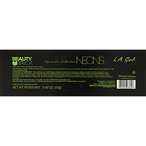 L.A. Girl Beauty Brick Eyeshadow Collection, GES334A Neon GES334A