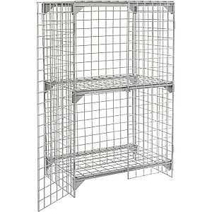 Global Industrial Wire Mesh Security Cage, 36 x 24 x 60