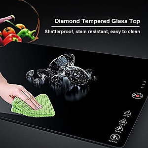 Food and Plate Warming Tray, Warming Tray Hot Plate Chafing Dish Electric Food Warmer for Buffet Party Kitchen Serving Dining Room Restaurant with 2 Adjustable Temperature Control