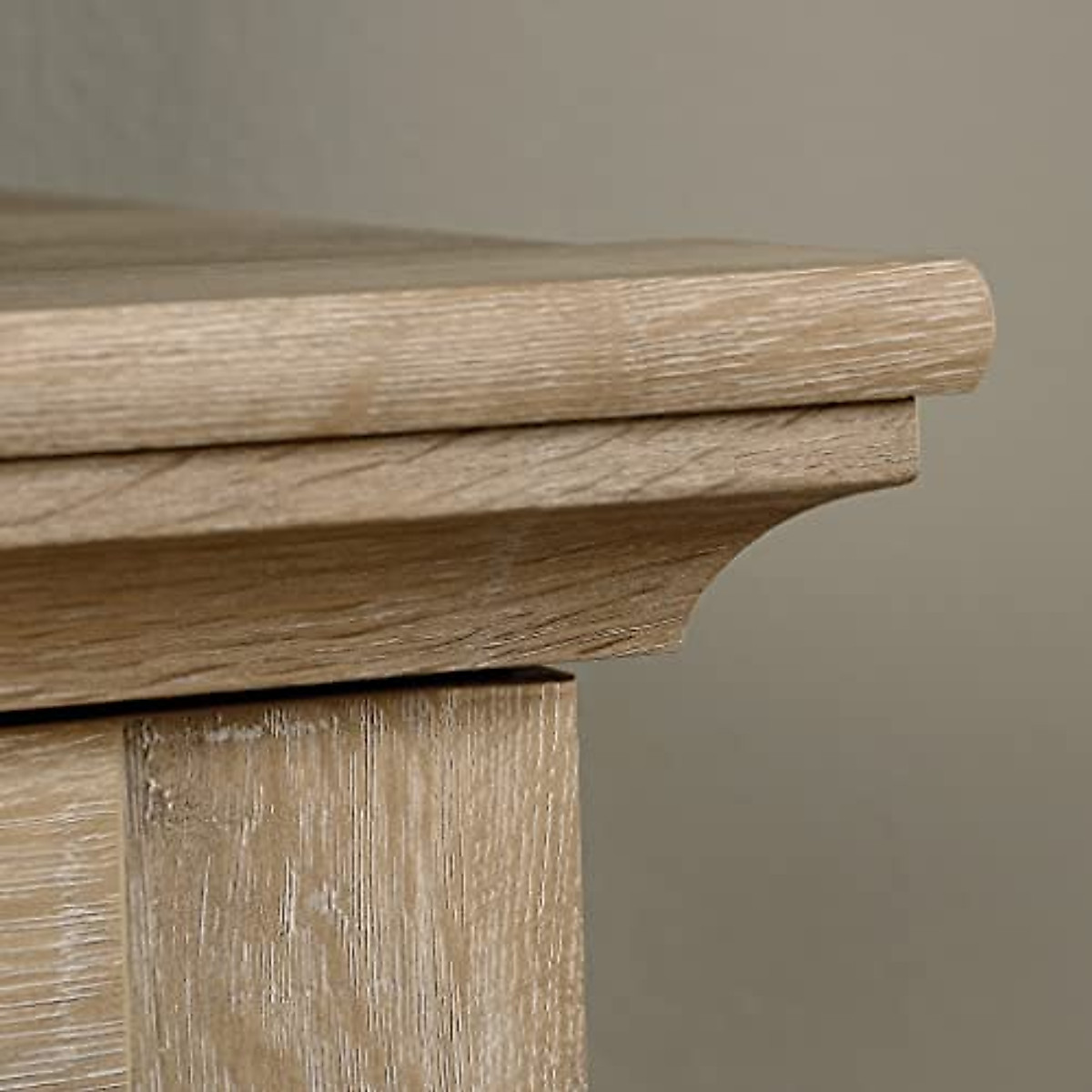 Sauder Garden Villa TV Stand, L: 47.32" x W: 18.82" x H: 25.47", Orchard Oak Finish