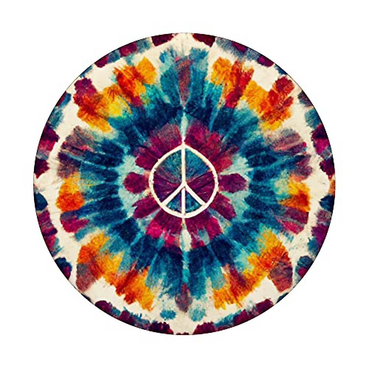 Peace Sign Tie Dye Groovy Hippie PopSockets Swappable PopGrip
