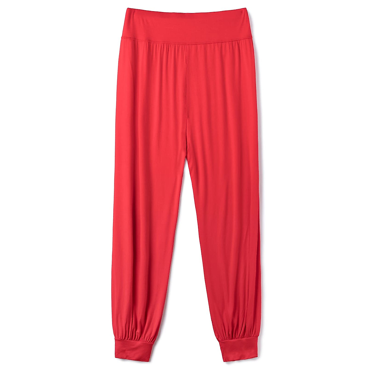 AvaCostume Womens Modal Cotton Soft Yoga Sports Dance Harem Pants, XXL, Red