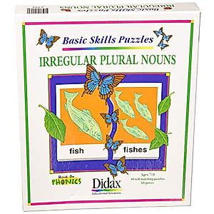 Didax Educational Resources Irreg. Plural Nouns Puzzles