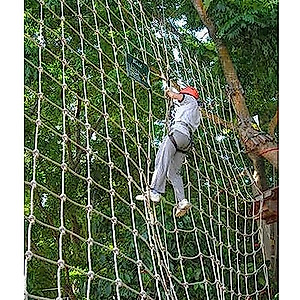 EkiDaz HXRW Rope Net Climbing Rope Net for Kids Multi-Purpose Protective Safety Net Outdoor Climbing Cargo Netting Playground Sets for Backyards (Size : 3 * 5m(9.9 * 15.15ft))