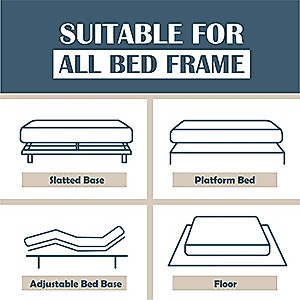 Dyonery California King Size 8 Inch Bamboo Charcoal Memory Foam Mattress, Fiberglass Free Cooling Gel Bed Mattress in a Box, CertiPUR-US Certified, Made in USA, 80" × 76", Medium