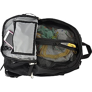 Rio Diaper Backpack with Baby Bottle Cooler and Changing Mat, Shoulder Baby Bag, Food Cooler, Clip to Stroller (Black/Green) - Obersee