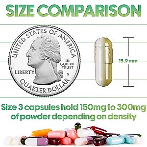 XPRS Nutra Size 3 Empty Capsules - 100 Count Empty Gelatin Capsules - Empty Pill Capsules - DIY Capsule Filling - Pure Bovine Pill Capsules Empty Gel Caps (Multi Color)