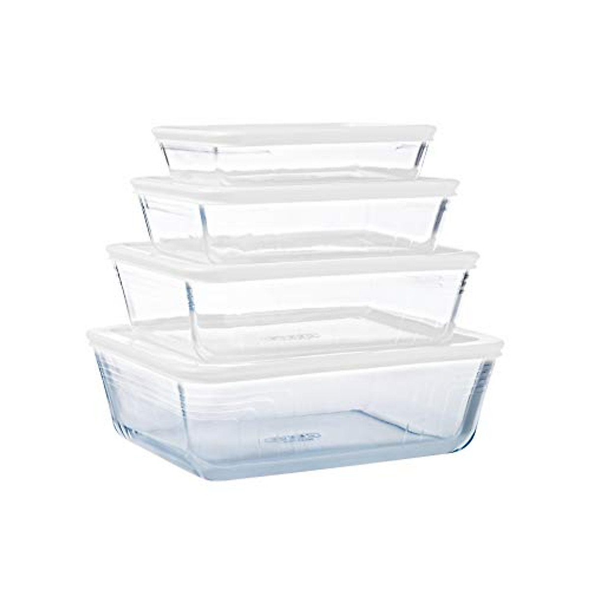 Pyrex Rectangular Dish with Plastic Lid, 2.6L