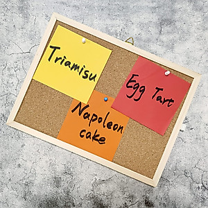 14.6 inches x 11 inches Frame Cork Board for Bulletin Board, Home Decor, Office, School, Message Board and Include Installation kit, Push pins.