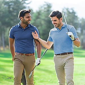 BALENNZ Polo T Shirts for Men Quick Dry T-Shirts for Men Collared Mens T Shirts Casual Tshirts Shirts for Men 5 Pack Black,Army,Maroon,Milddle Blue,Light Grey Medium