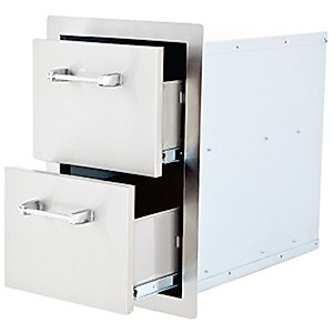 Lion Premium Grills L2374 Double Drawer, 22 by 15-Inch