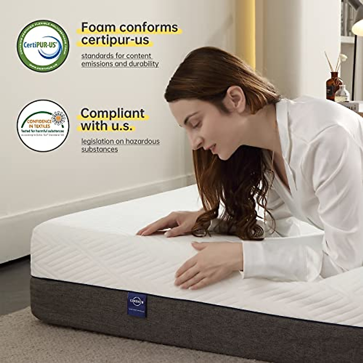 BSHOMGI King Mattress 10 Inch Gel Memory Foam Mattresses for Cool Sleep Pressure Relief, Gel Multi Layered King Size Memory Foam Bed Mattress in a Box (King)