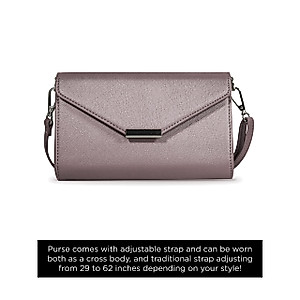 Save the Girls Timeless Touchscreen Purse Smartphone Purse with Zippered Pocket and Ten Credit Card Slots (First Blush)