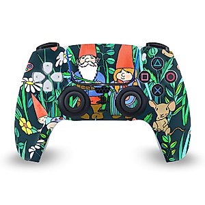 Head Case Designs Officially Licensed Micklyn Le Feuvre Gnome Family Love Art Mix Vinyl Faceplate Sticker Gaming Skin Case Cover Compatible with Sony Playstation 5 PS5 DualSense Controller