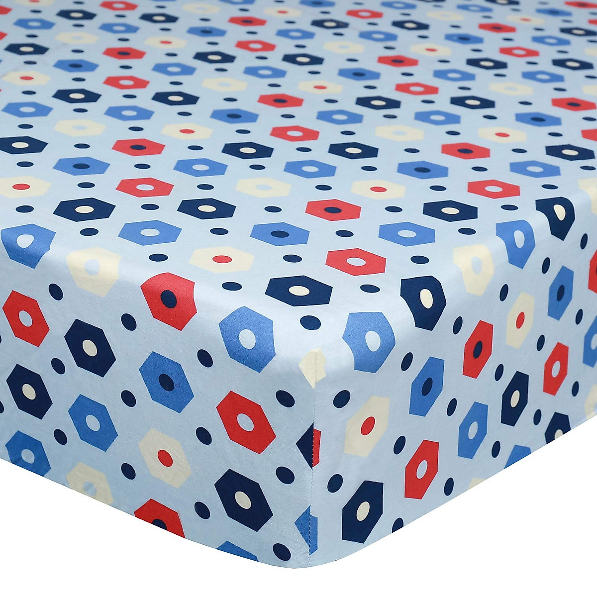 My Little Town 4-Piece Nursery Crib Bedding Set for Newborn Baby Infant