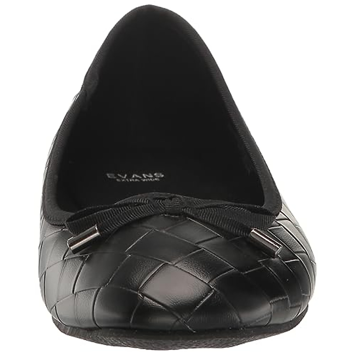 EVANS Women's Ballet Flat, Black, 5 Wide