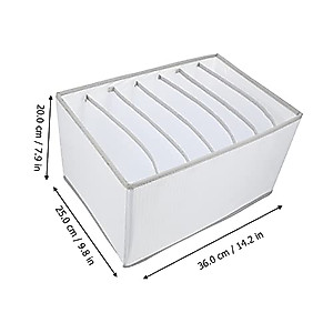 DOITOOL 1pc Jeans Storage Box Clothing Storage Bins Vanity Storage Drawers Storage Dividers Sock Storage Box Cloth Storage Bins Underwear Drawer Organizer Cloth Storage Box Foldable Box