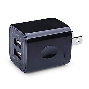 AILKIN USB MultiPort Charging Block, Wall Plug Station, Home Travel Charger Cube, Wall Charger Brick, Rapid Charger Adapter, Fast Android Charger Replacement for iPad/iPhone/iPod/Samsung/More