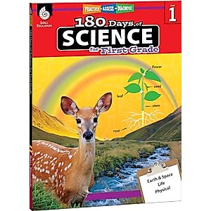 180 Days™: Science, Earth and Space Science for 1st Grade Practice Workbook for Classroom and Home, Cool and Fun Practice Created by Teachers (180 Days of Practice)