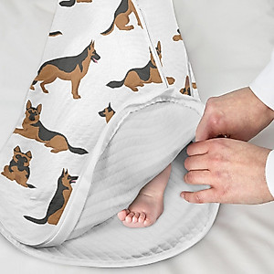 German Shepherd Dogs Baby Sleeping Bag,Baby Wearable Blanket,Toddler Sleep Sack,Sleep Suit for Infant Newborn Babies 0-6 Months