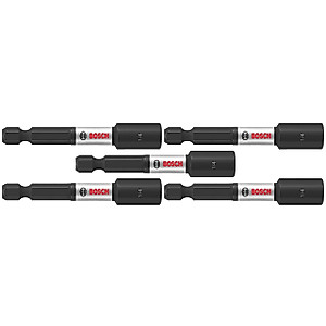 BOSCH ITNS142B 5-Pack 2-9/16 In. x 1/4 In. Impact Tough Nutsetters