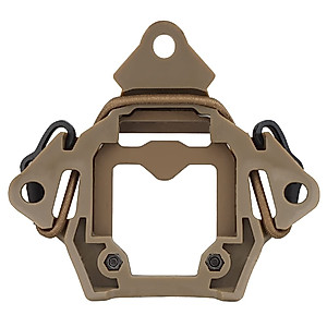 Tactical Universal NVG Mount Shroud Compatible with 3-Hole Elastic String for ACH/MICH/OPS-Core Fast/Helmet (Tan)