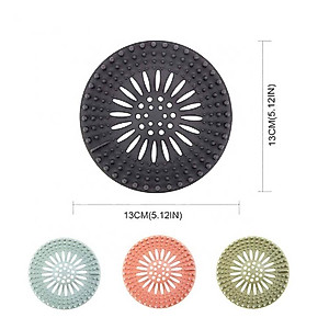 VARSIK Hair Catcher Durable Silicon Hair Stopper Shower and Sink Drain Trap, Cover and Trap for Bathroom, Tub, Kitchen, Sink, Bathtub Easy to Clean and Install 5 Pack