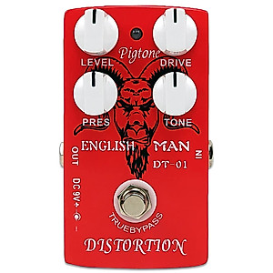 pigtone PP-24 Guitar Effect Pedal Analog Classic Distortion DC 9V True Bypass